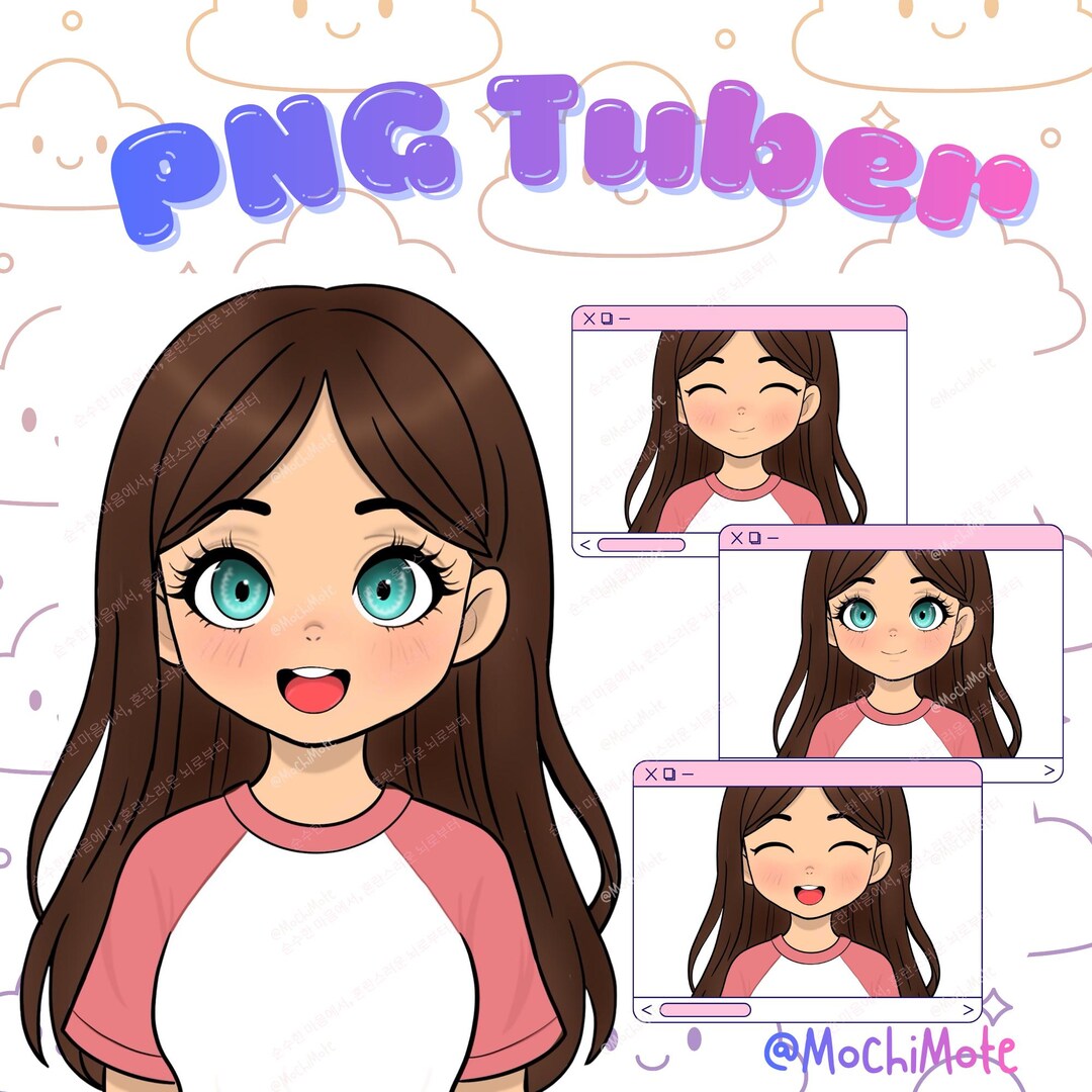 Female Pngtuber | Chibi Style Character | Cozy Stream Avatar | Premade ...