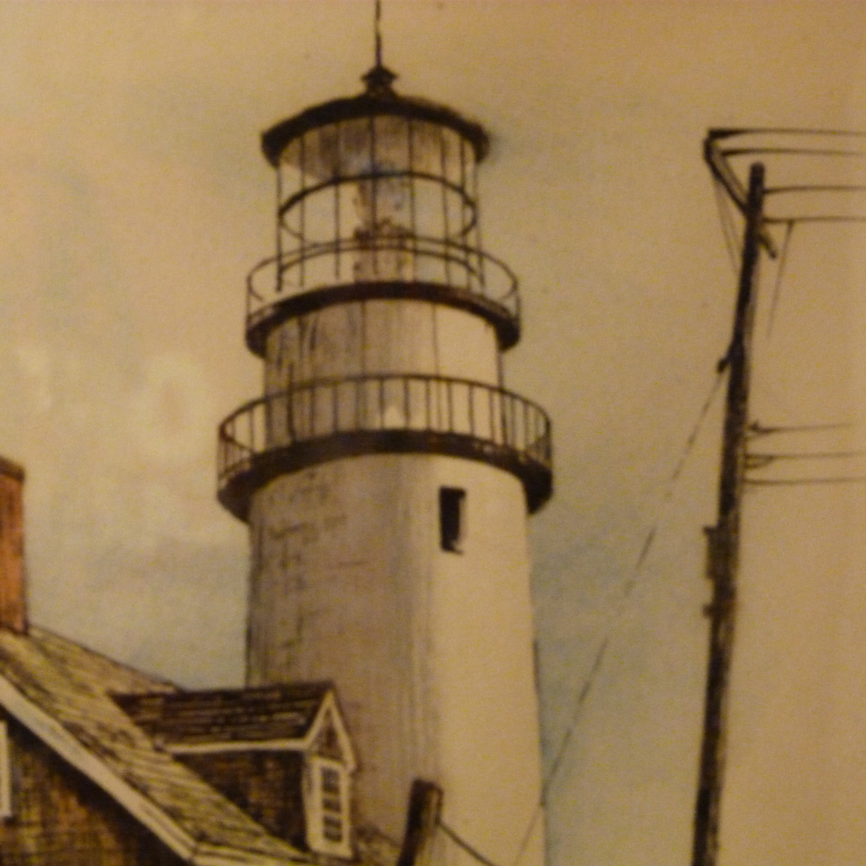David Grose 1982 Unframed Art Print cape Cod Lighthouse Sealed 13 X 10 ...