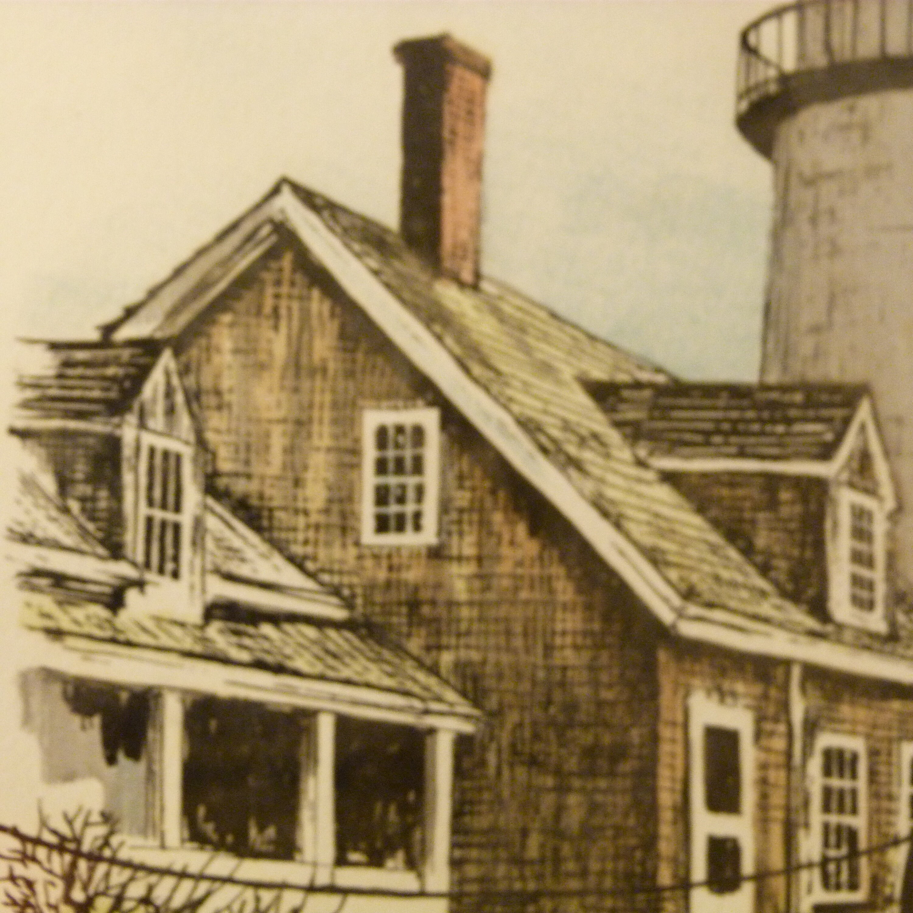 David Grose 1982 Unframed Art Print cape Cod Lighthouse Sealed 13 X 10 ...