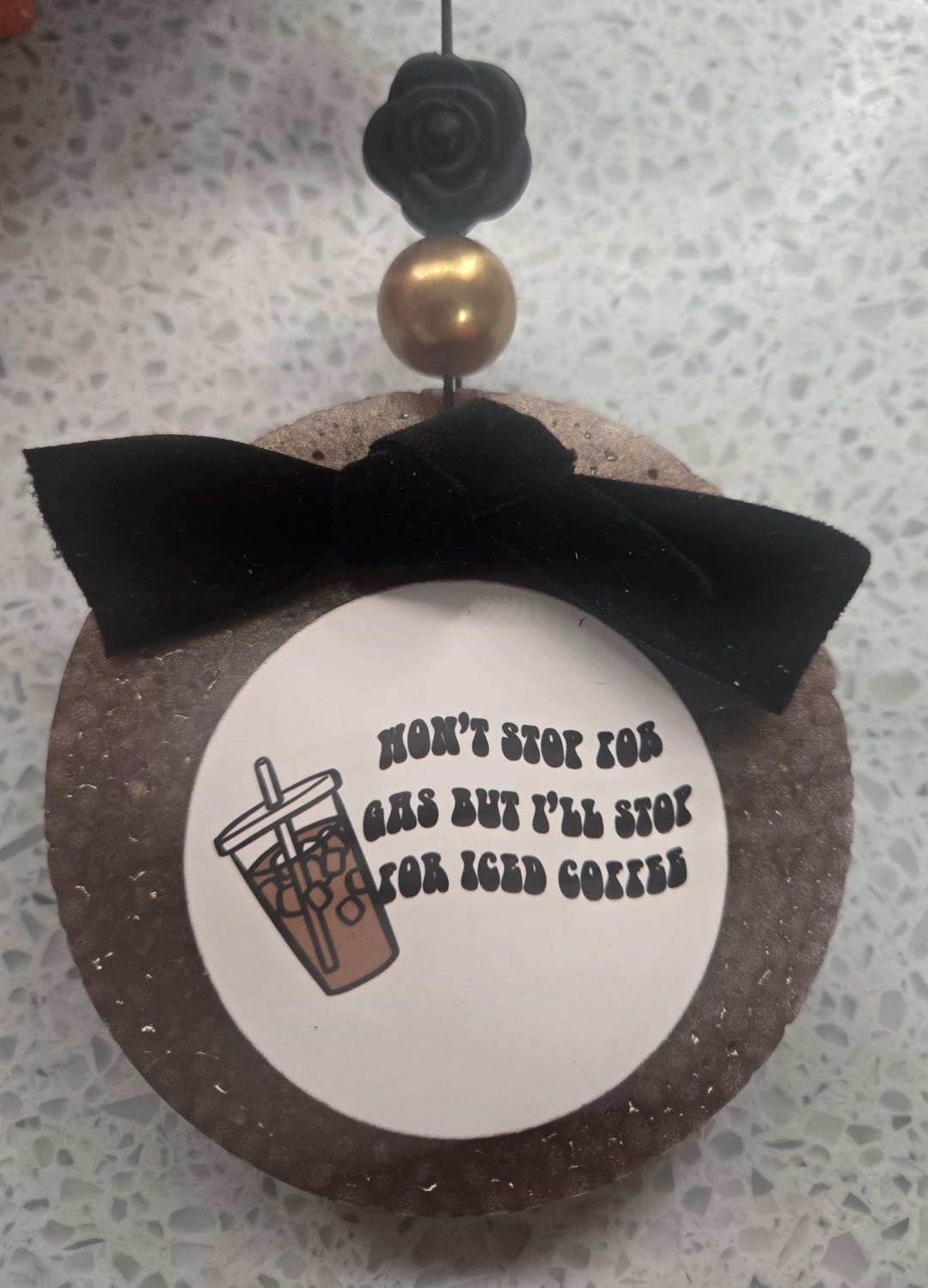 Iced Coffee Car Freshie | Coffee Scent Aroma Bead Air Freshener - Etsy