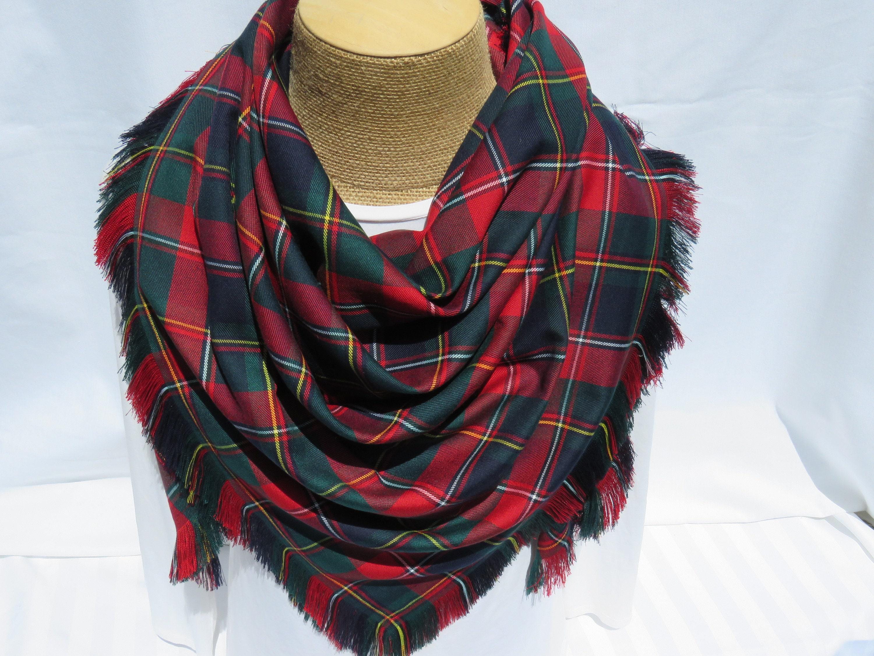 Quebec Tartan Blanket Scarf - Etsy
