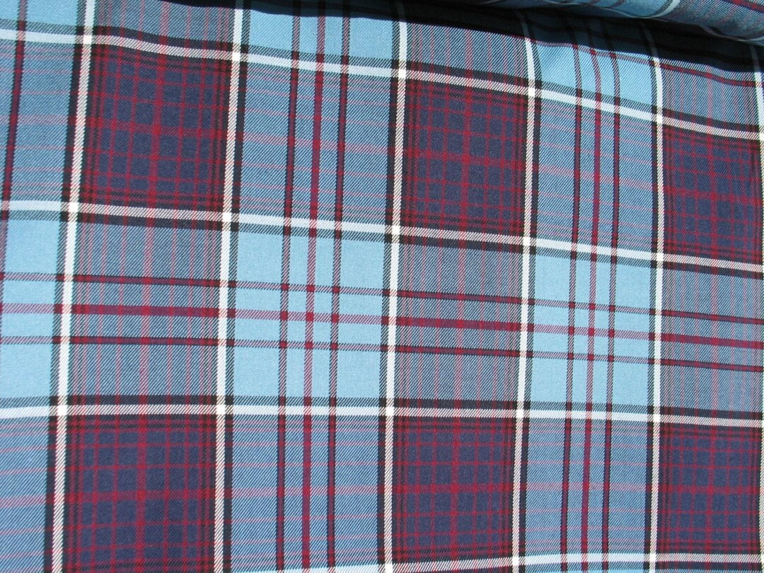 Fabric RCAF Tartan Fabric for Royal Canadian Air Force Shadow Box ...