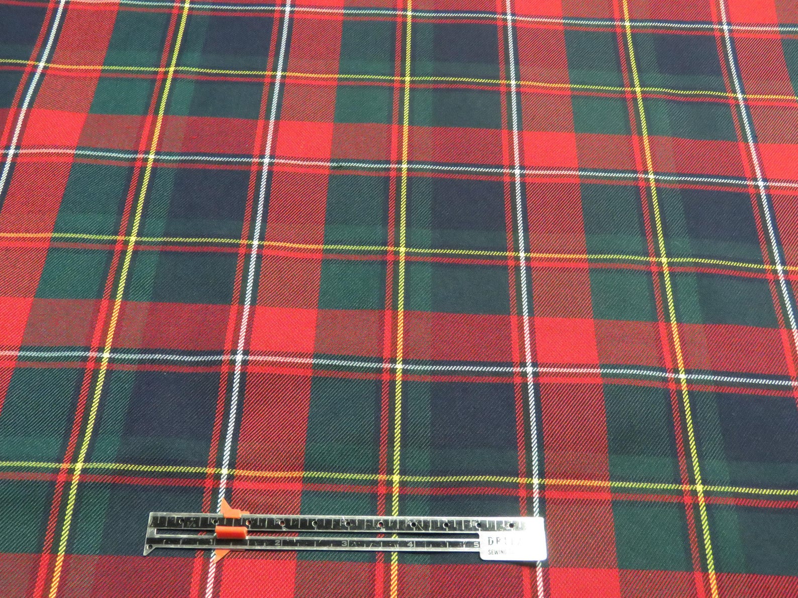 Fabric, Quebec Tartan Fabric, Navy and Red Plaid Fabric by the Yard ...