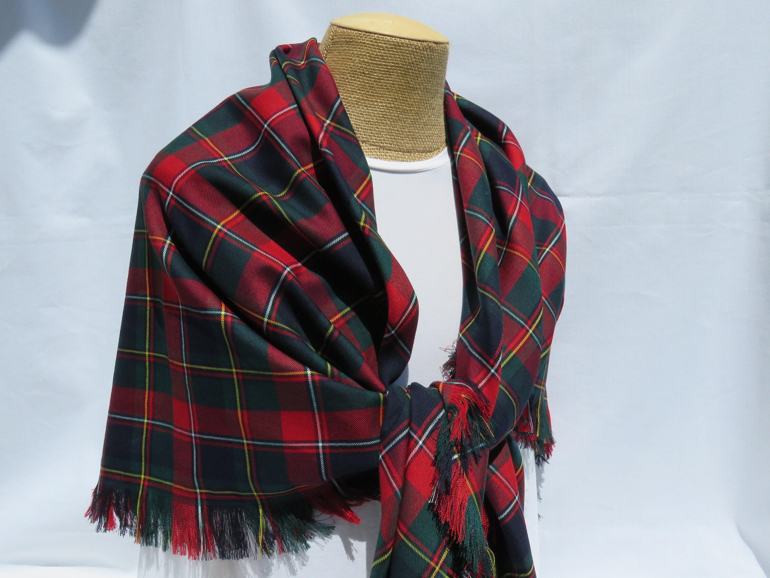 Quebec Tartan Blanket Scarf - Etsy