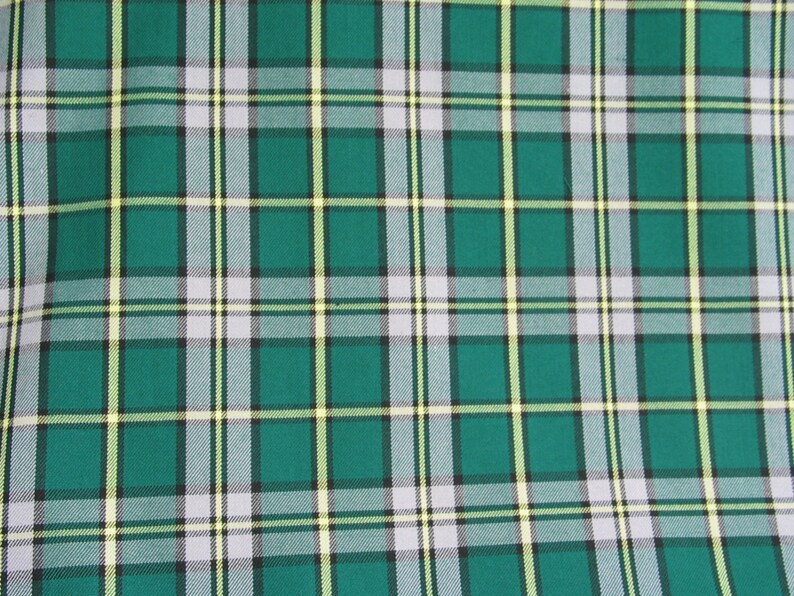 Fabric, Cape Breton Tartan Fabric Canadian Plaid Material, Green ...