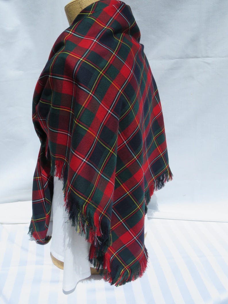 Quebec Tartan Blanket Scarf - Etsy