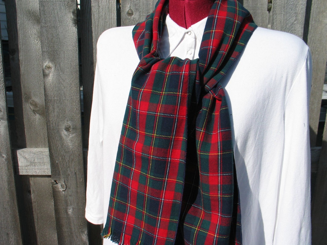 Quebec Tartan Scarf Made in Canada for Men and Women, Winter Birthday ...