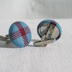 Cuff Links, Royal Canadian Air Force Tartan Cuff Links Officer Gift - Etsy