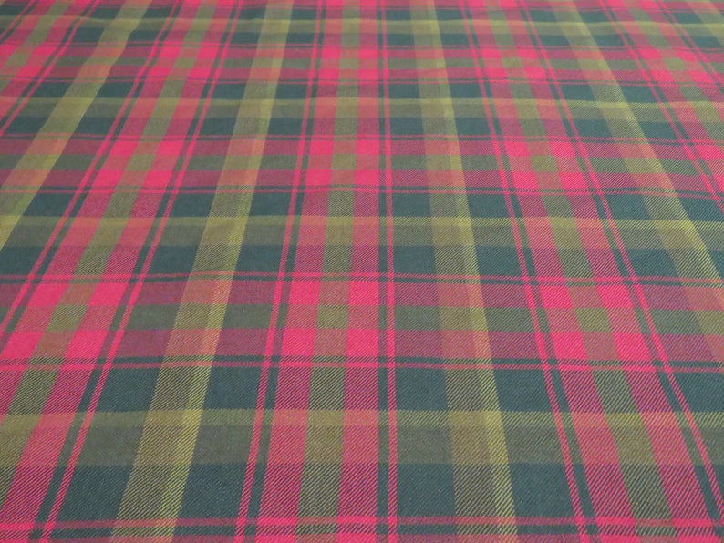 Fabric Canadian Maple Leaf Tartan Fabric Canadian Brown and - Etsy Canada