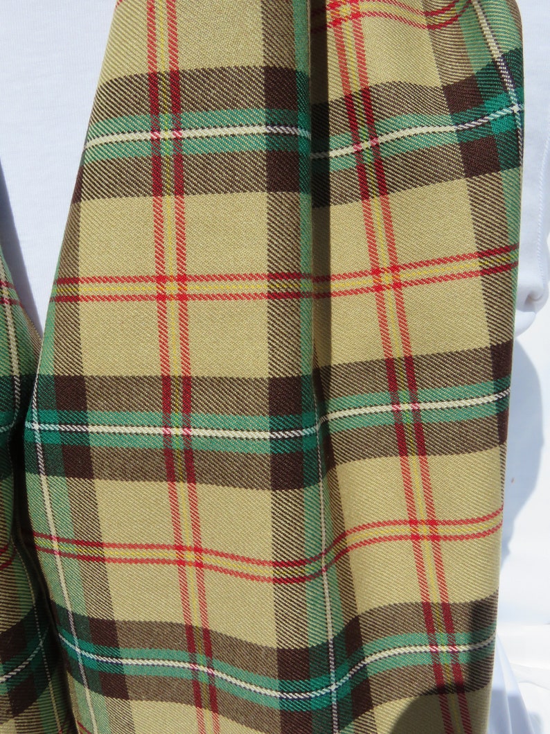 Canadian Saskatchewan Tartan Scarf in Gold and Yellow Plaid - Etsy Canada