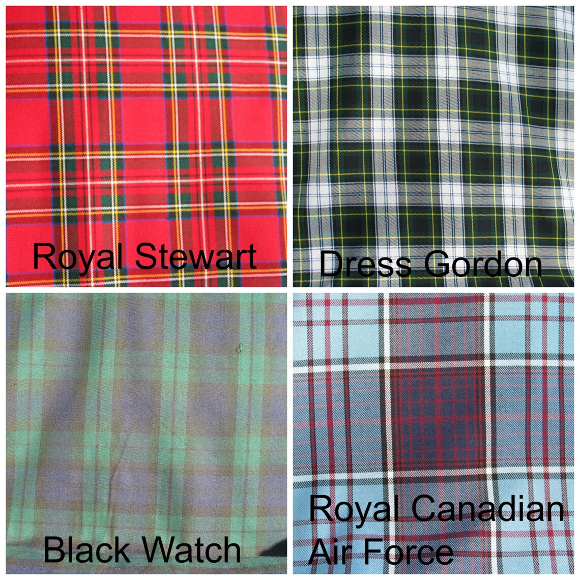 Canadian Tartan Fabric Swatches Pack - Etsy Australia