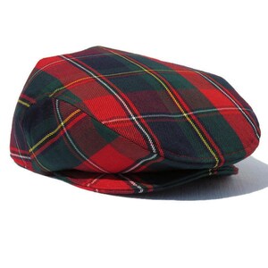 Quebec Tartan Flat Cap, Plaid Du Quebec Newsboy Hat - Etsy