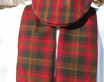 Canadian Maple Leaf Tartan Infinity Scarf - Etsy Canada