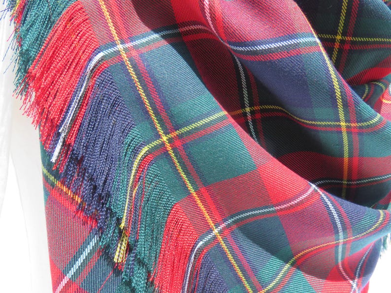 Quebec Tartan Blanket Scarf - Etsy