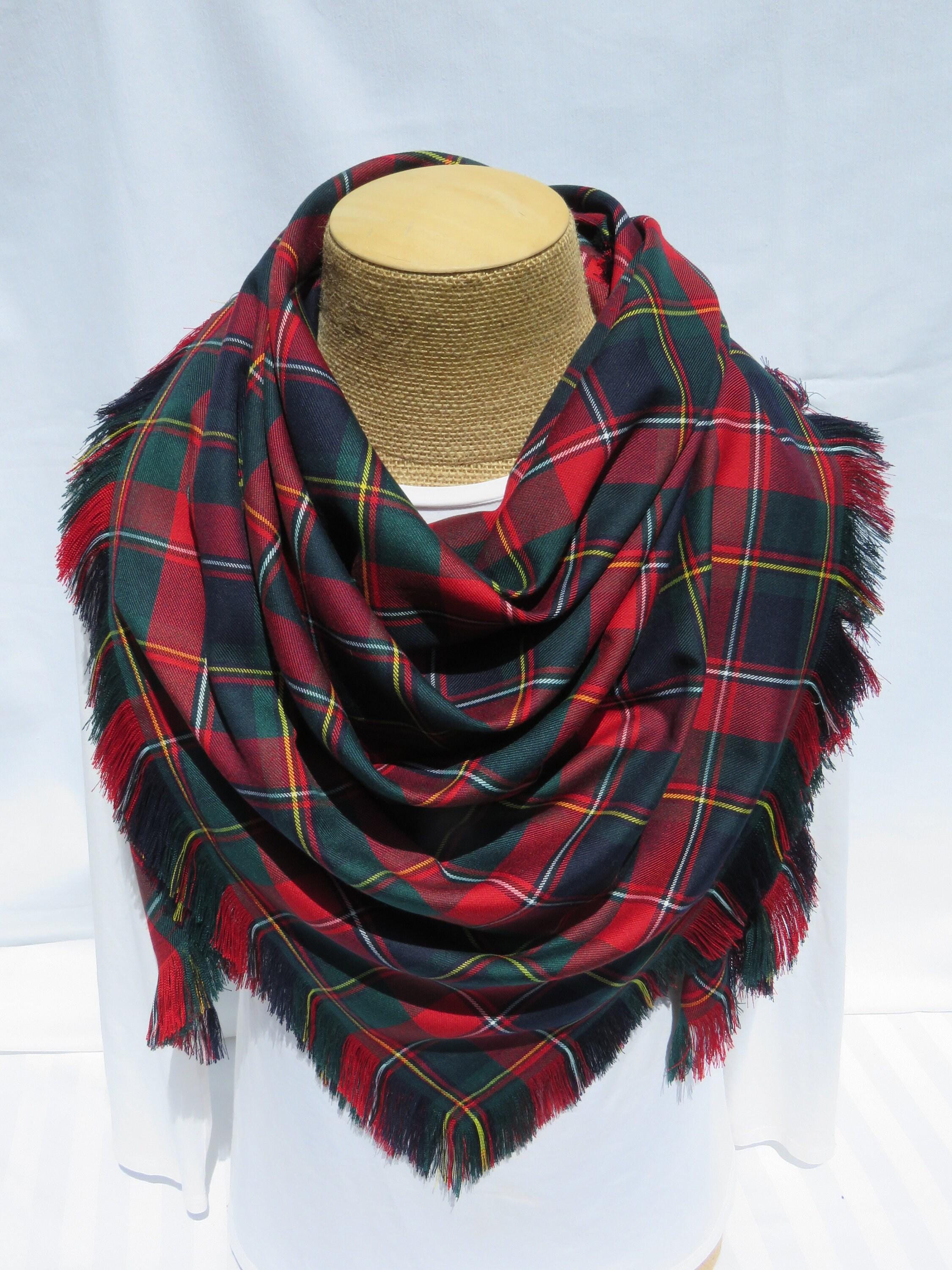 Quebec Tartan Blanket Scarf - Etsy