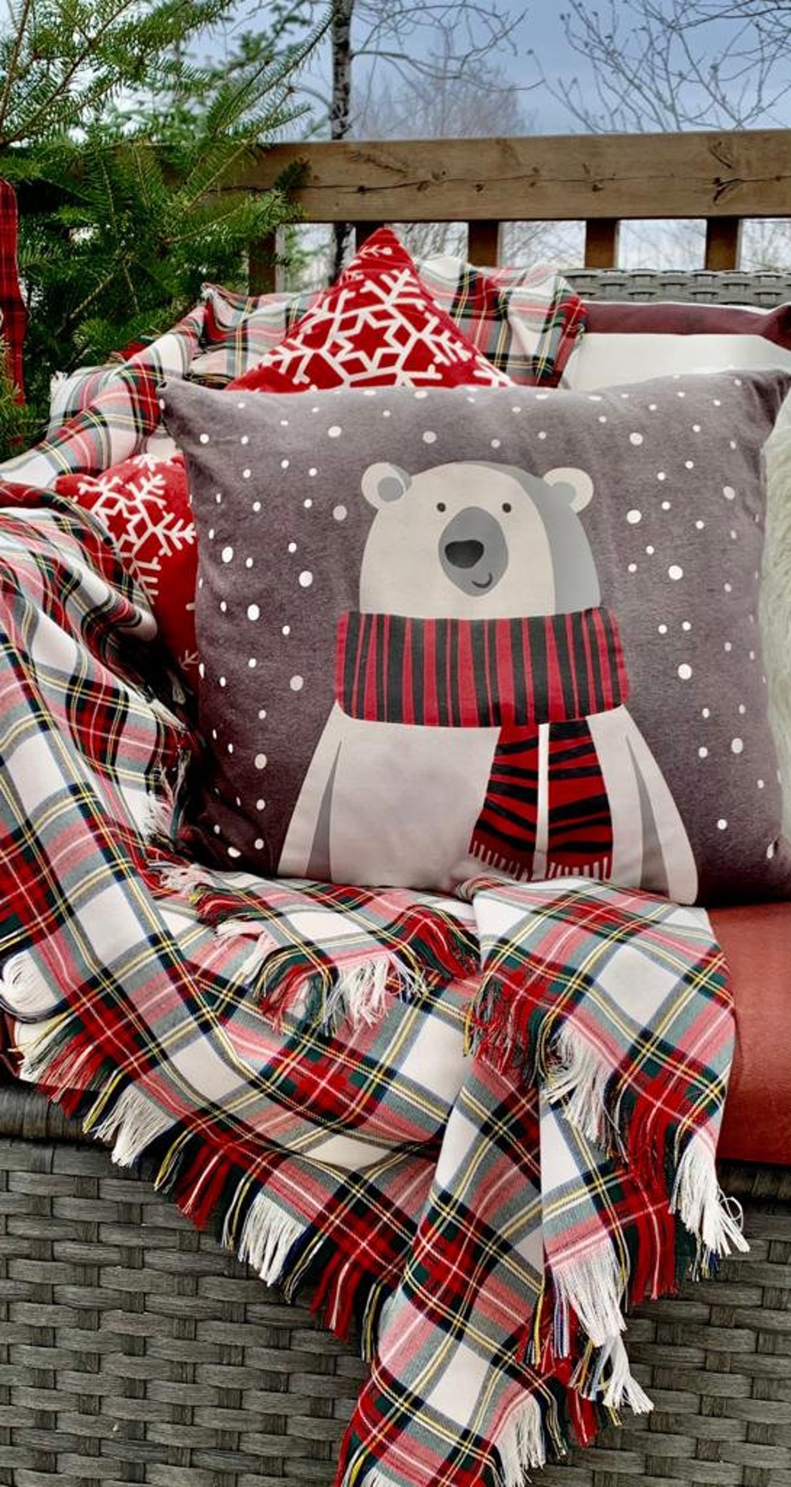 Buffalo Check Throw Red and Black Buffalo Throw for Holiday - Etsy