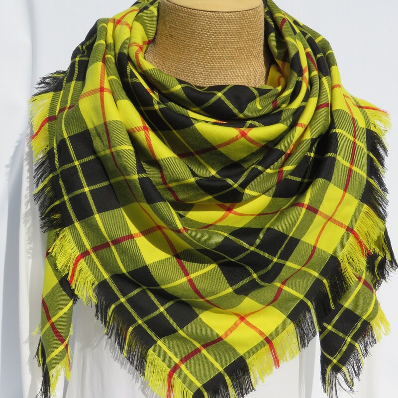 Bright Yellow Scarf - Etsy