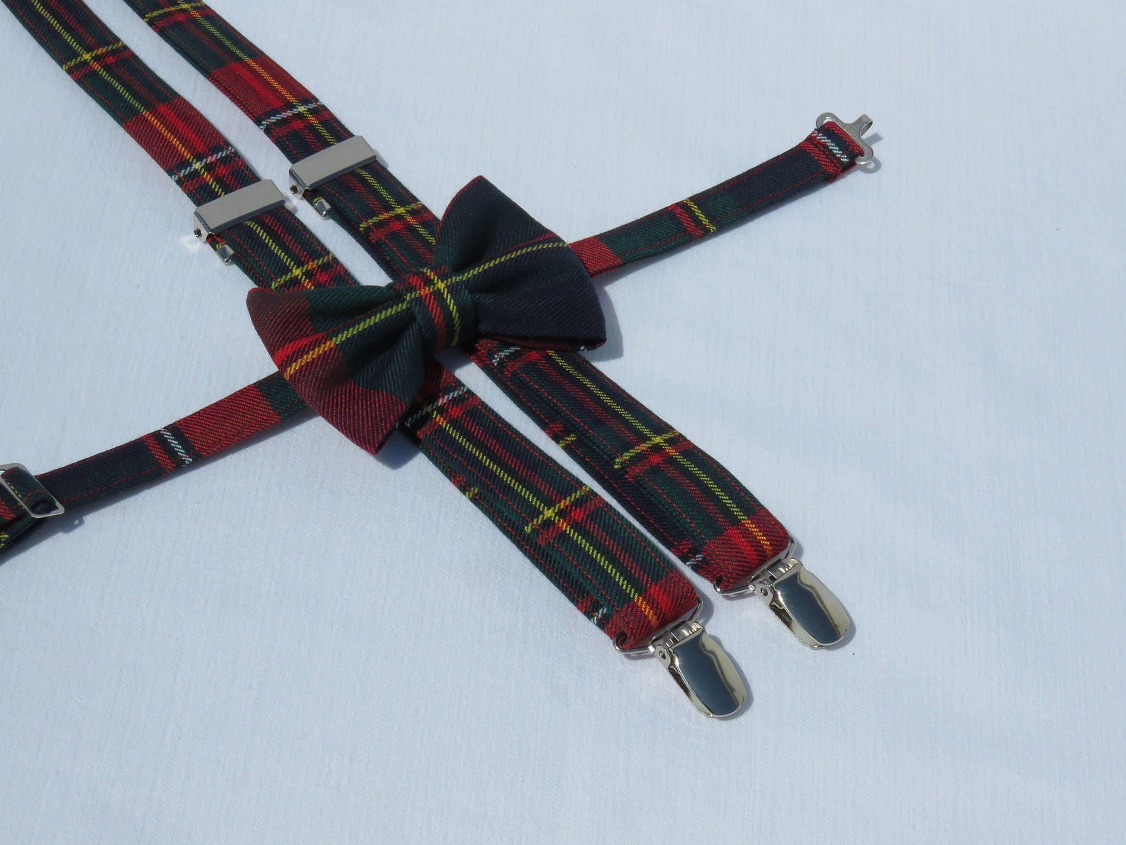 Fabric, Quebec Tartan Fabric, Navy and Red Plaid Fabric by the Yard ...