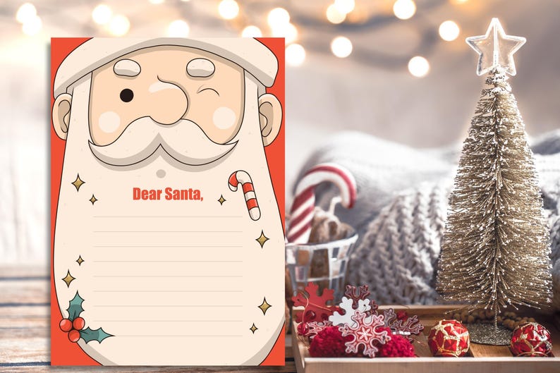 Printable Letter to Santa - Etsy