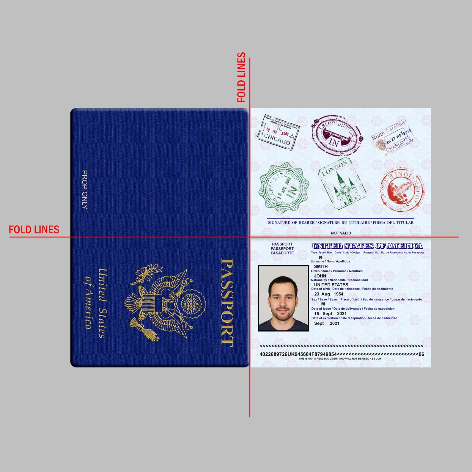 Editable Passport Place Cards (not Official) | Canva Template ...