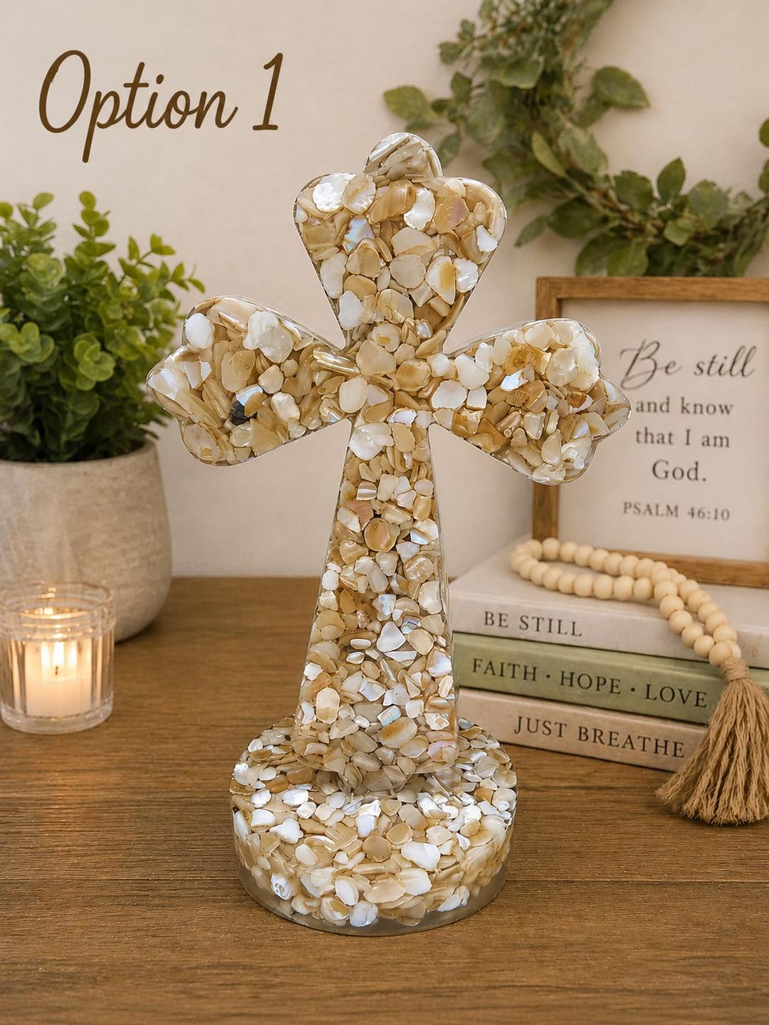 Handcrafted Resin and Stone Crosses. Perfect for Gifts, Memorials, or ...