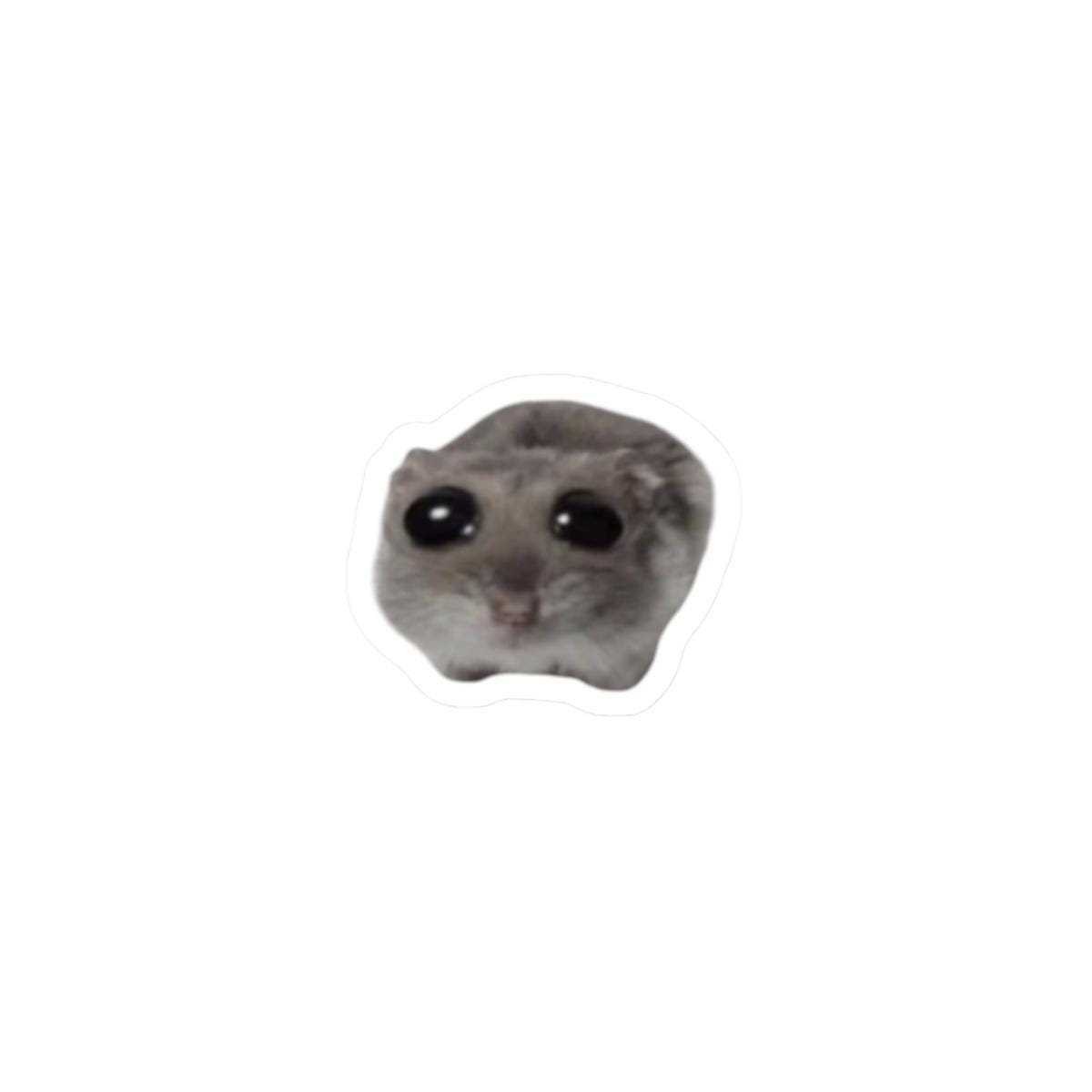 Sad Hamster Sticker - Etsy
