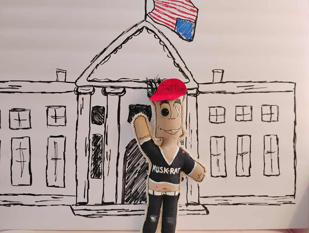 Handmade Trump Voodoo Dammit Doll "musky" With Pins, Collectable ...