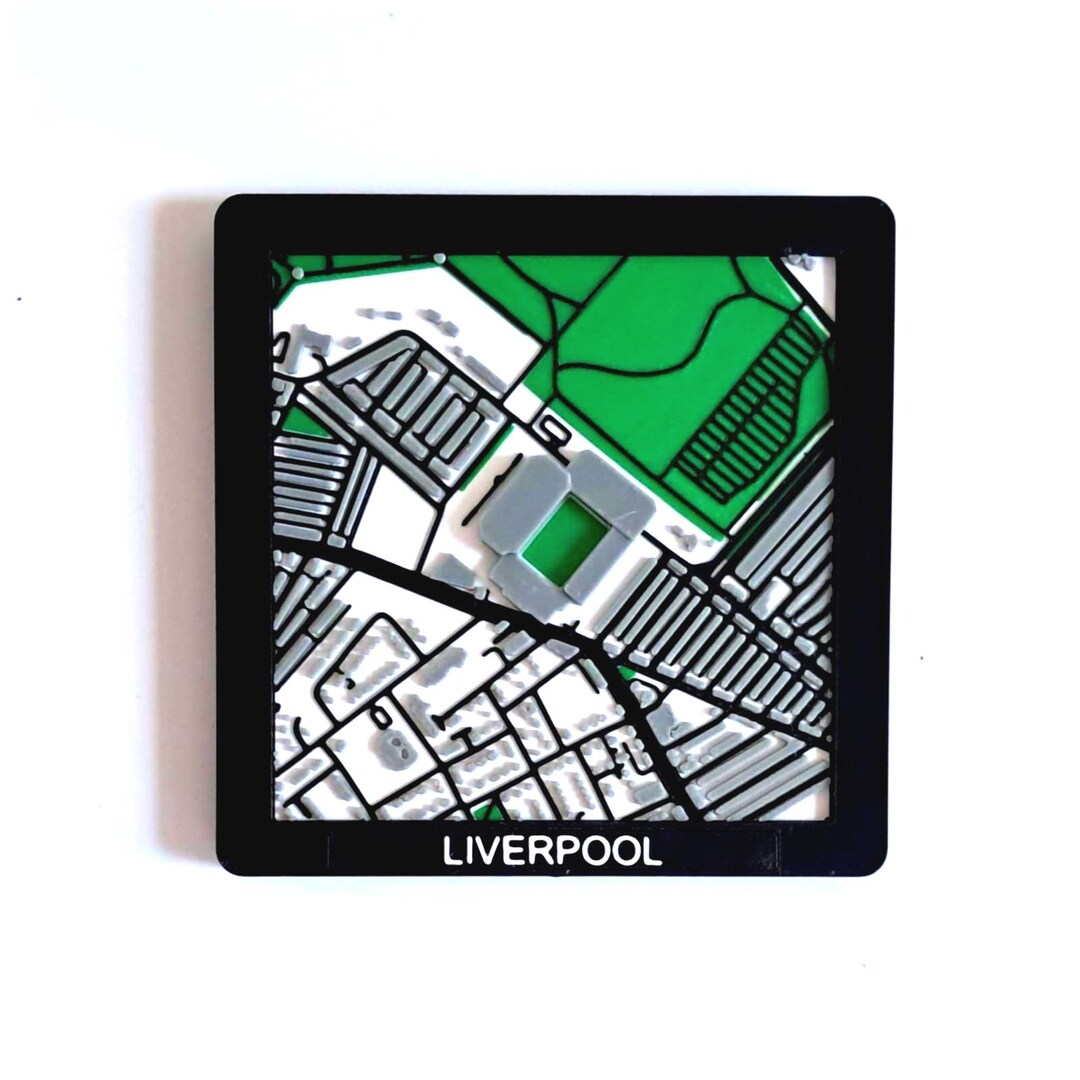 Liverpool/anfield 3D Printed Stadium Map, Football Fan Decor - Etsy