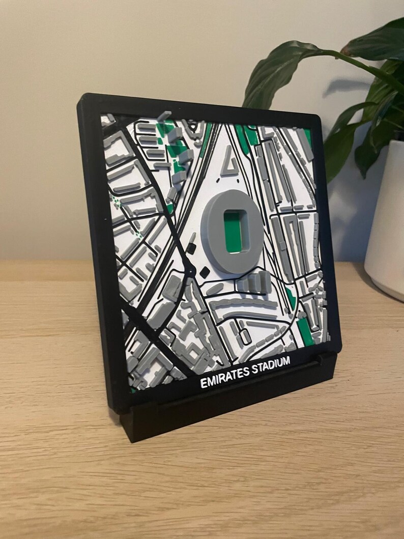 Newcastle United/st James Park 3D Printed Football Stadium Map - Etsy