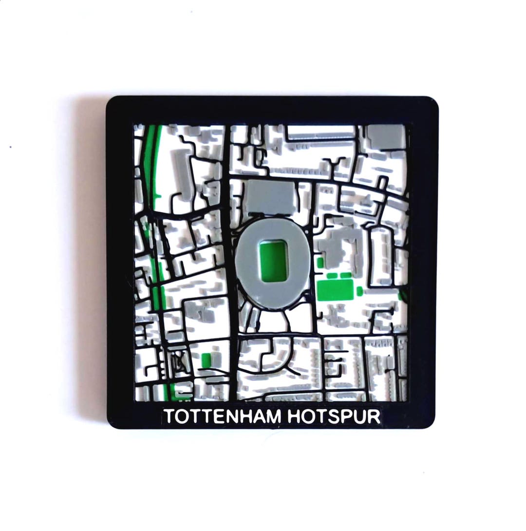 Tottenham Hotspur 3D Printed Stadium Map, Football Fan Decor - Etsy