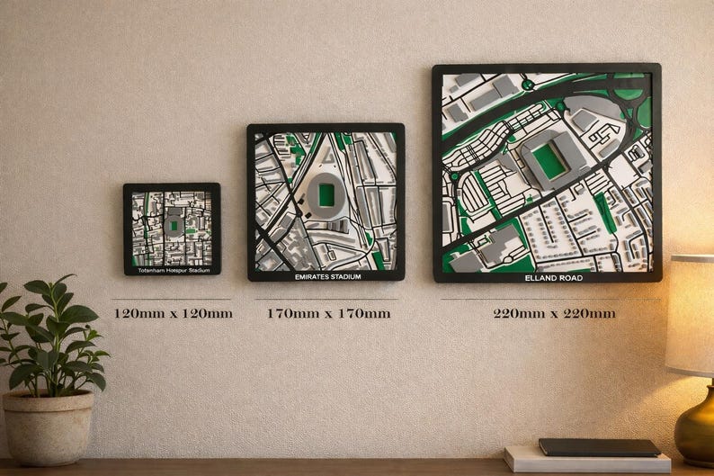 Twickenham 3D Printed Stadium Map, Rugby Fan Decor - Etsy