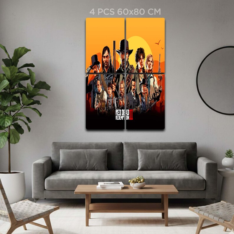 Red Dead Redemption 2, Van Der Linde Gang, Metal Poster, Gaming Wall ...