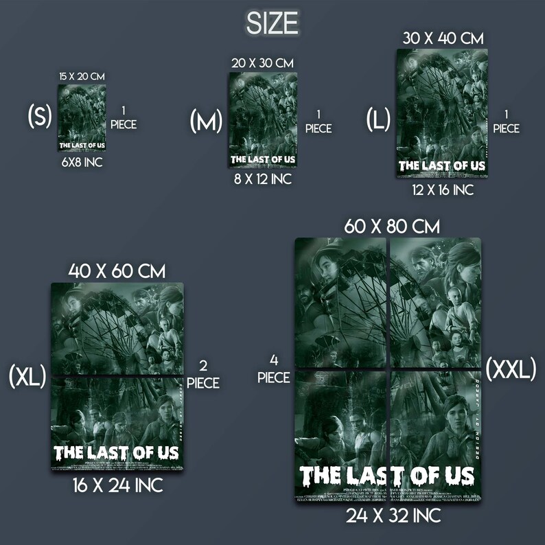 The Last of Us, Full Cast Movie Style, Metal Poster, Gaming Wall Art - Etsy