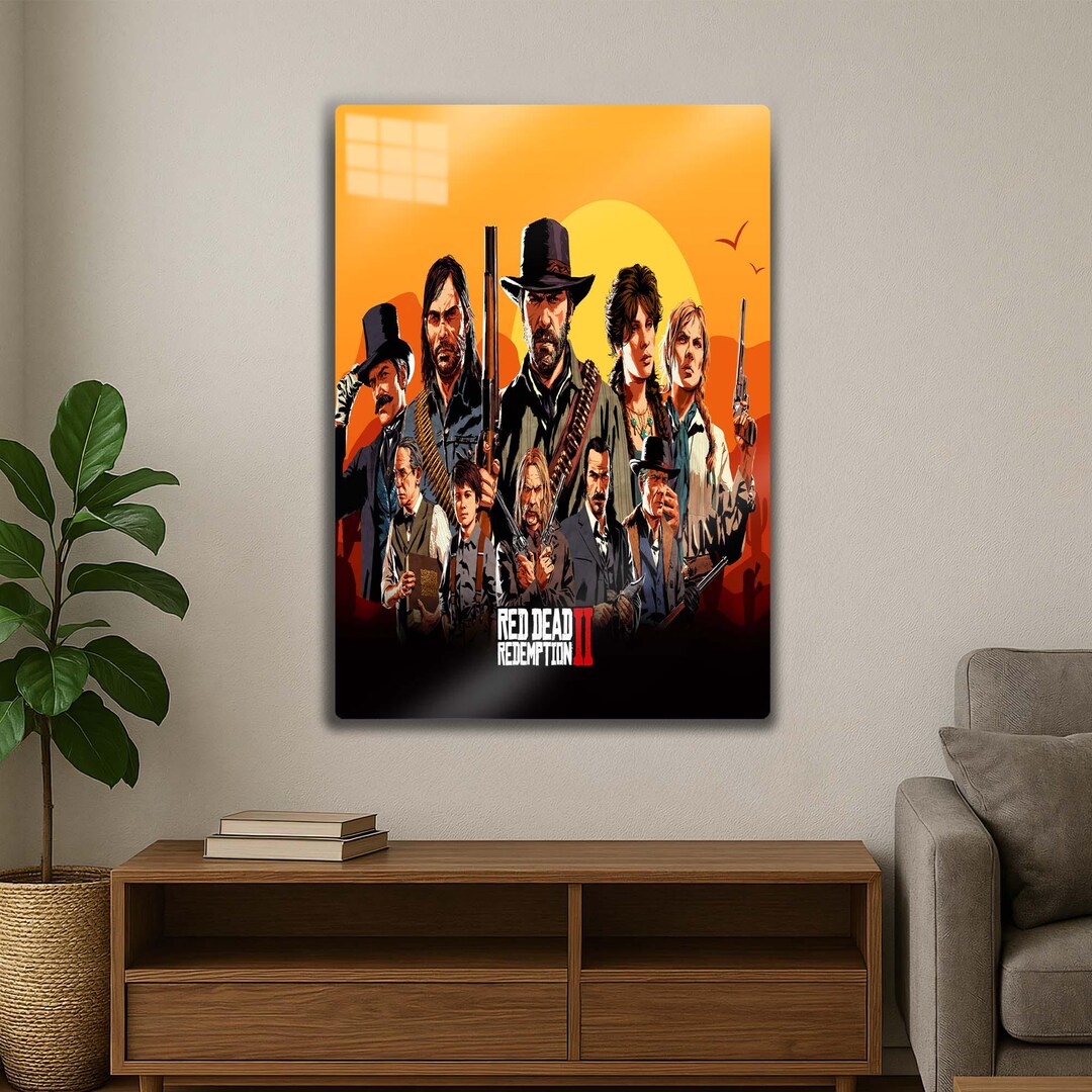 Red Dead Redemption 2, Van Der Linde Gang, Metal Poster, Gaming Wall ...