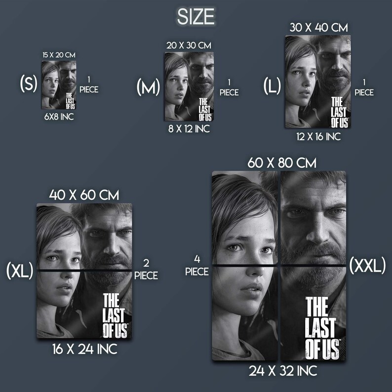 The Last of Us Part 1, Metal Wall Art, TLOU Poster, Game Decor, Gaming ...