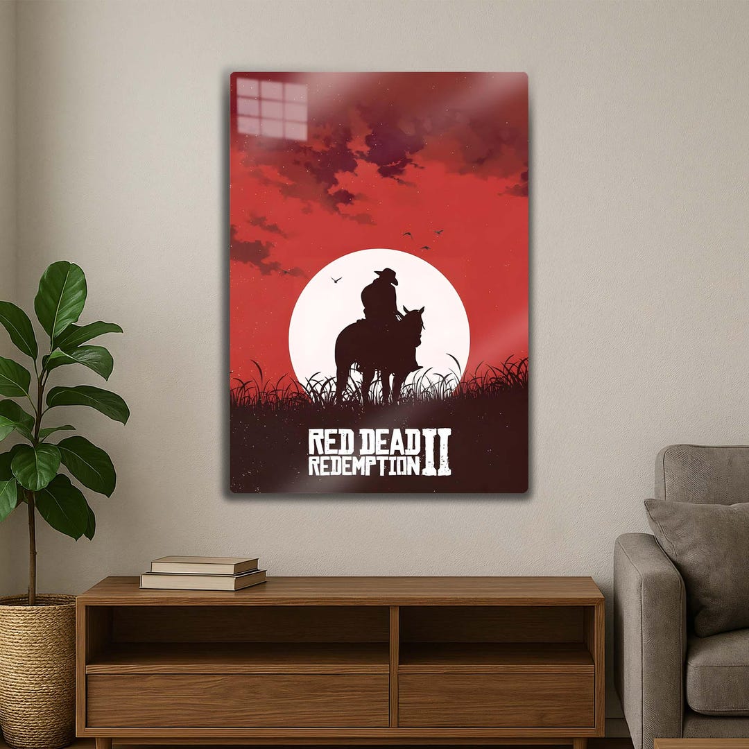 Red Dead Redemption 2 Map Metal Wall Art, RDR2 World Map Decor, New ...