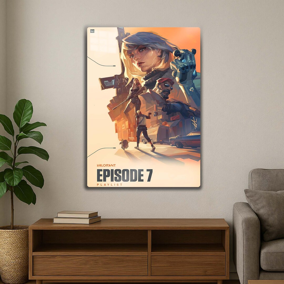 Brimstone Valorant Metal Wall Art, Orbital Strike Decor, Controller ...
