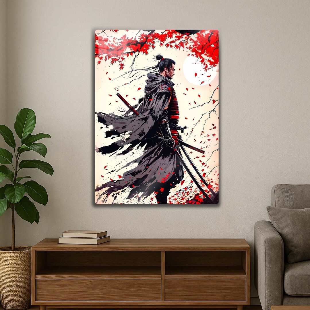 Samurai Wall Decor: Lord Shimura Metal Art - Traditional Japanese - Etsy