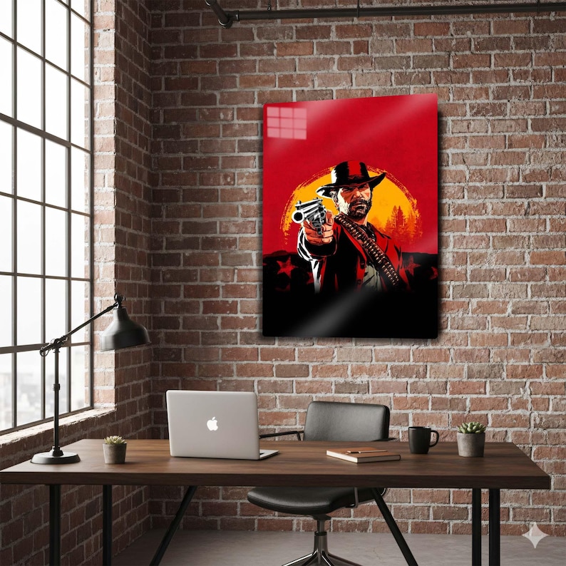 Red Dead Redemption 2, Arthur Morgan Cover, Metal Poster, Gaming Wall ...