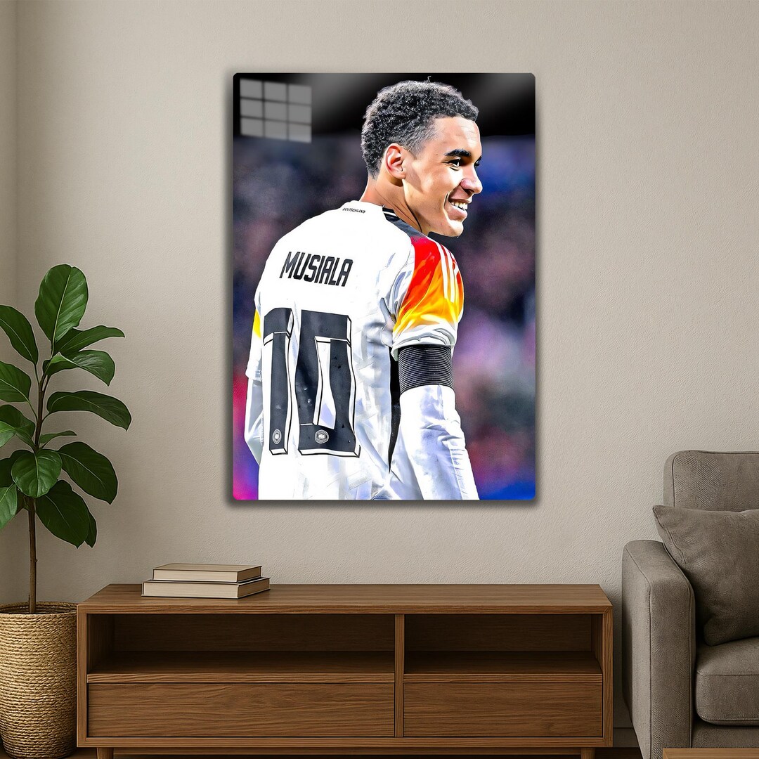 Jamal Musiala Bambi Art, Wonderkid Metal Print, Bayern Munich Legend ...