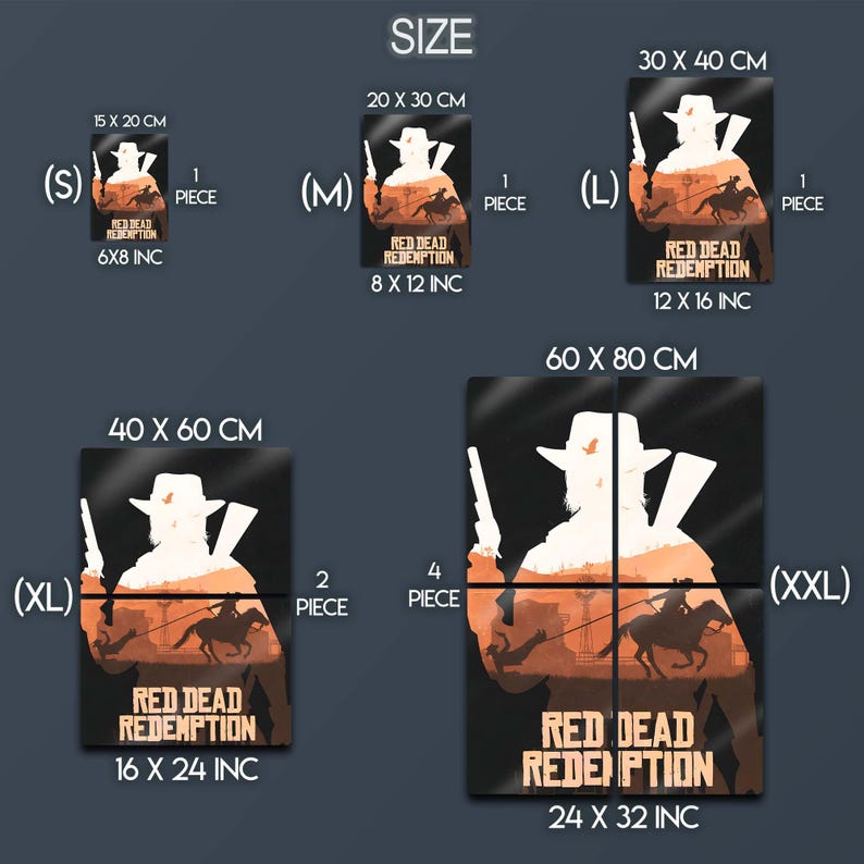 Red Dead Redemption, John Marston Lasso, Metal Poster, Gaming Wall Art ...