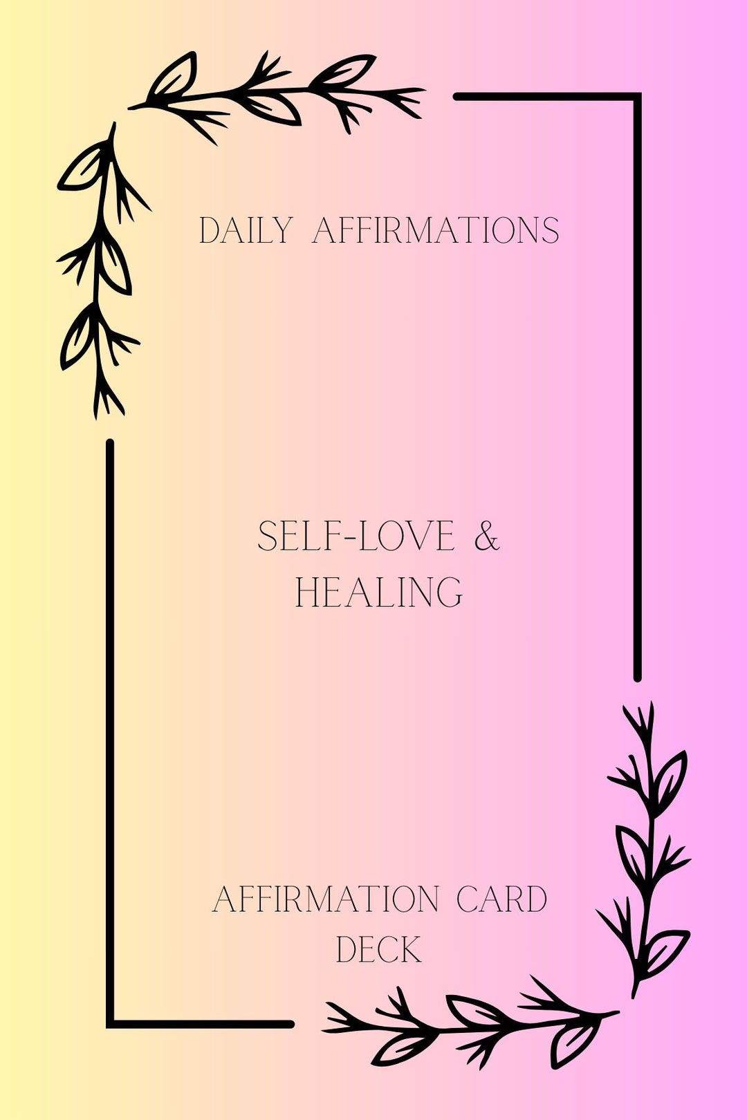 Printable Self Care Bundle | Affirmation Cards, Self Love & Anxiety ...
