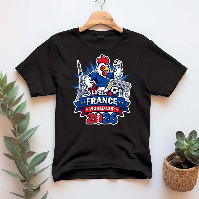 France World Cup 2026 Graphic Tee, Gallic Rooster Soccer Fan Gift for ...