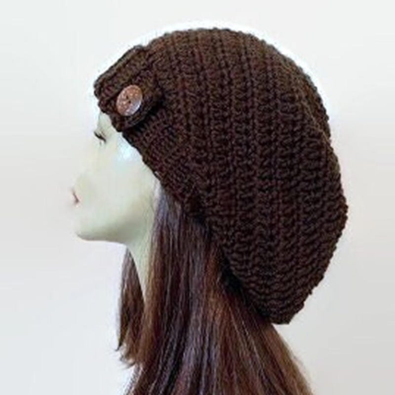 Crochet Button Hat - Etsy