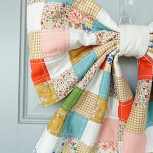 Patchwork Quilted Bow Sewing Pattern PDF • Confident Beginner • Scrap ...