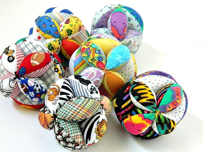 Baby Grab Ball, Montessori Preschool Learning Toy, Sensory Clutch Ball ...