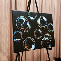 Bubbles Acrylic on Canvas - Etsy