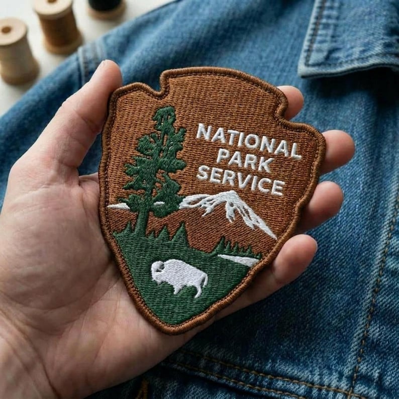 National Park Service Patch, Arrowhead Emblem Embroidered Patch, US ...