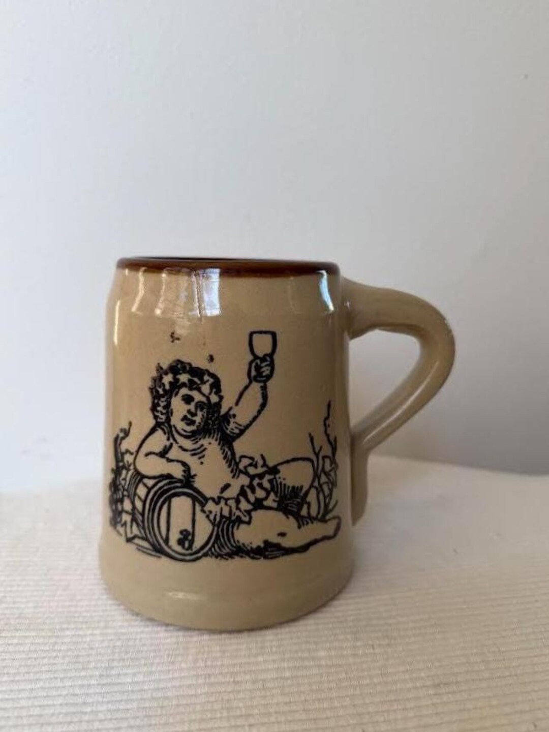 Vintage Holt-howard Oven-proof Ceramic Bacchus Cherub Beer Stein Mug ...