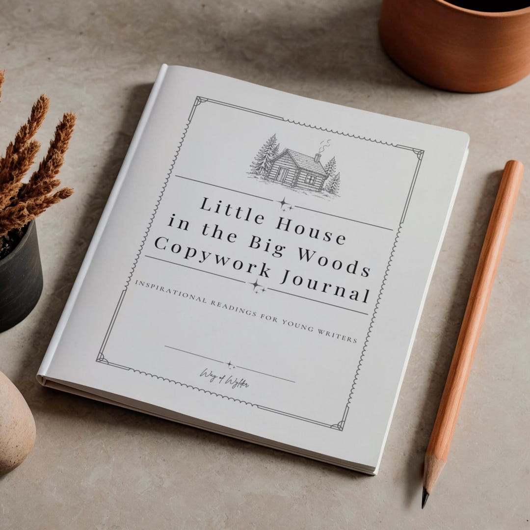 Little House Big Woods Copywork Journal | Charlotte Mason Homeschool ...